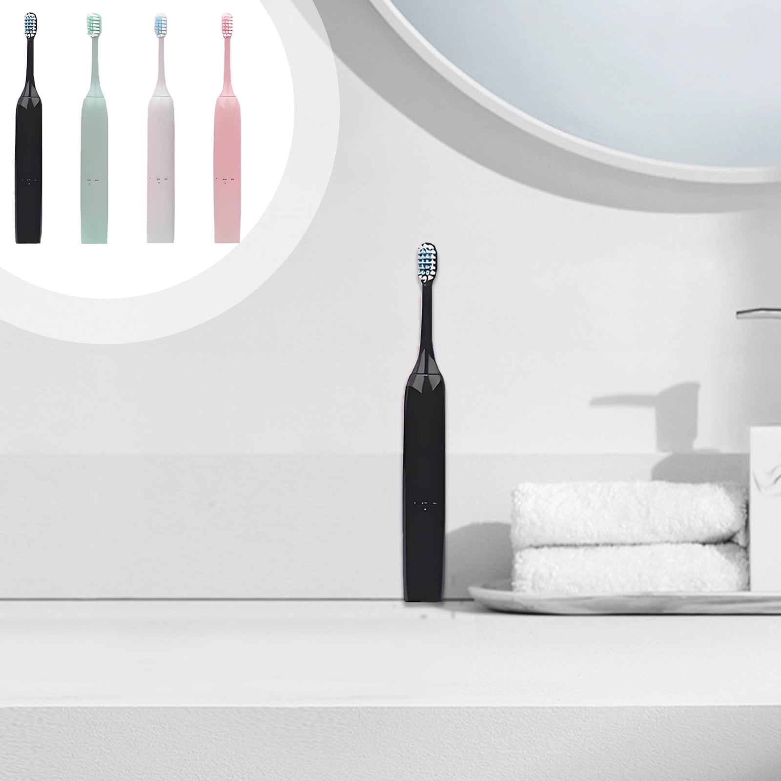 Travel Toothbrush, Detachable Battery Toothbrush, Waterproof Brush Head ...