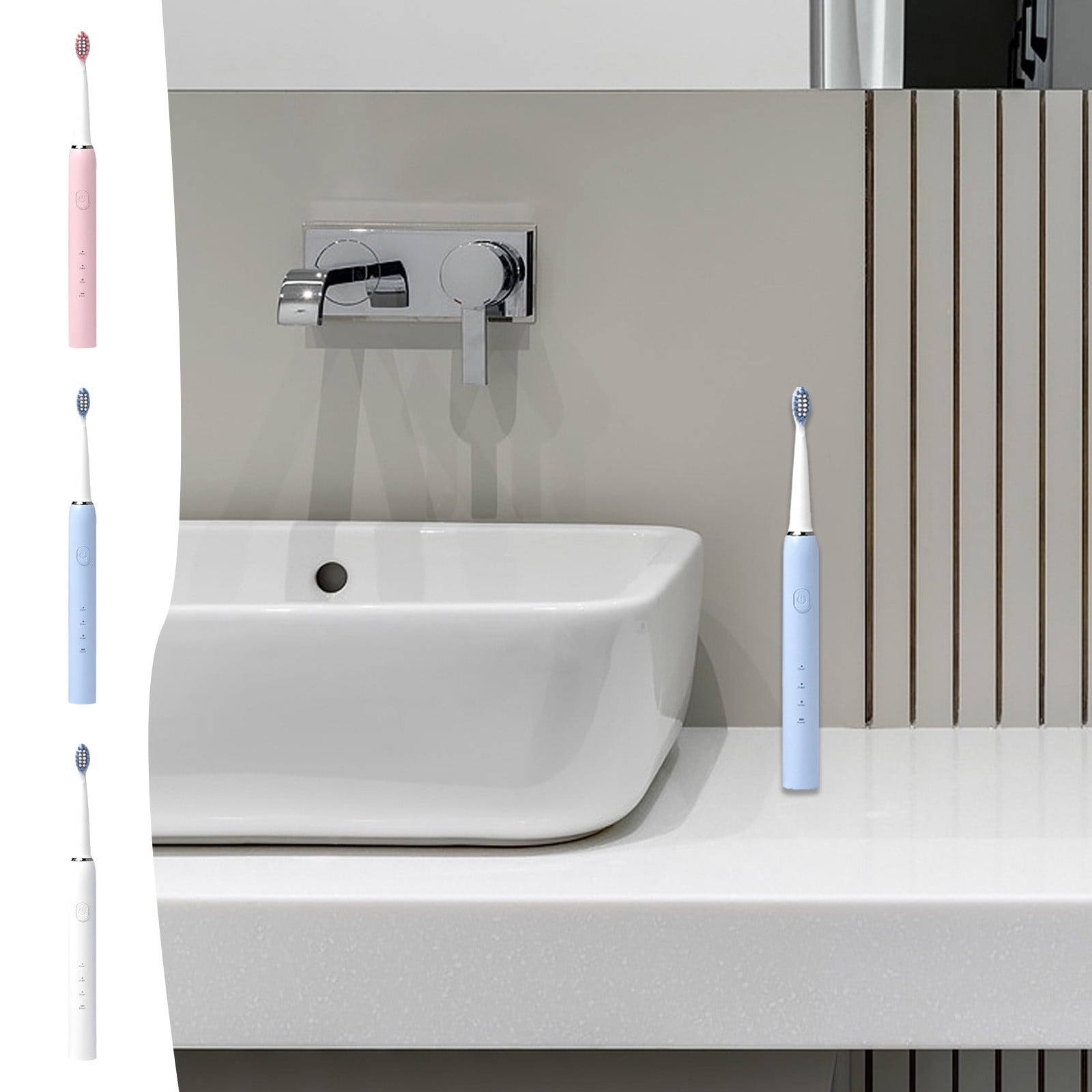 Travel Toothbrush, Detachable Battery Toothbrush, Waterproof Brush Head ...