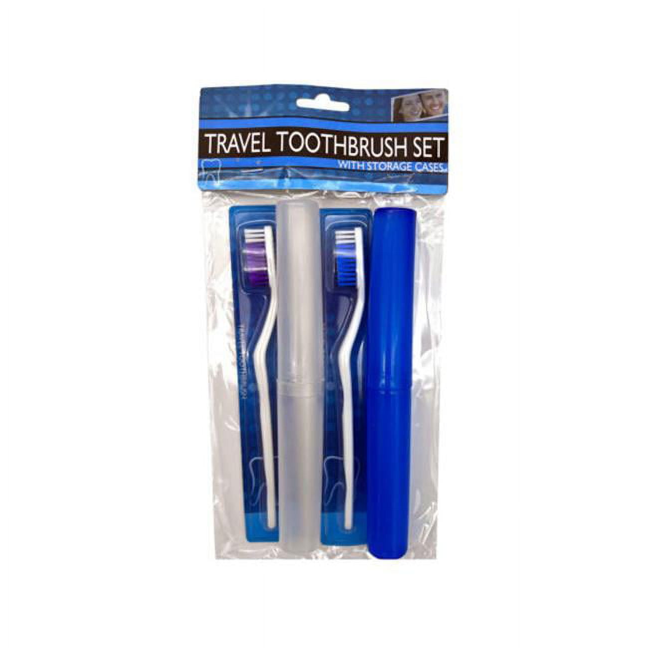 Travel Toothbrush Set with Cases - Pack of 30 - 4 Piece - Walmart.com