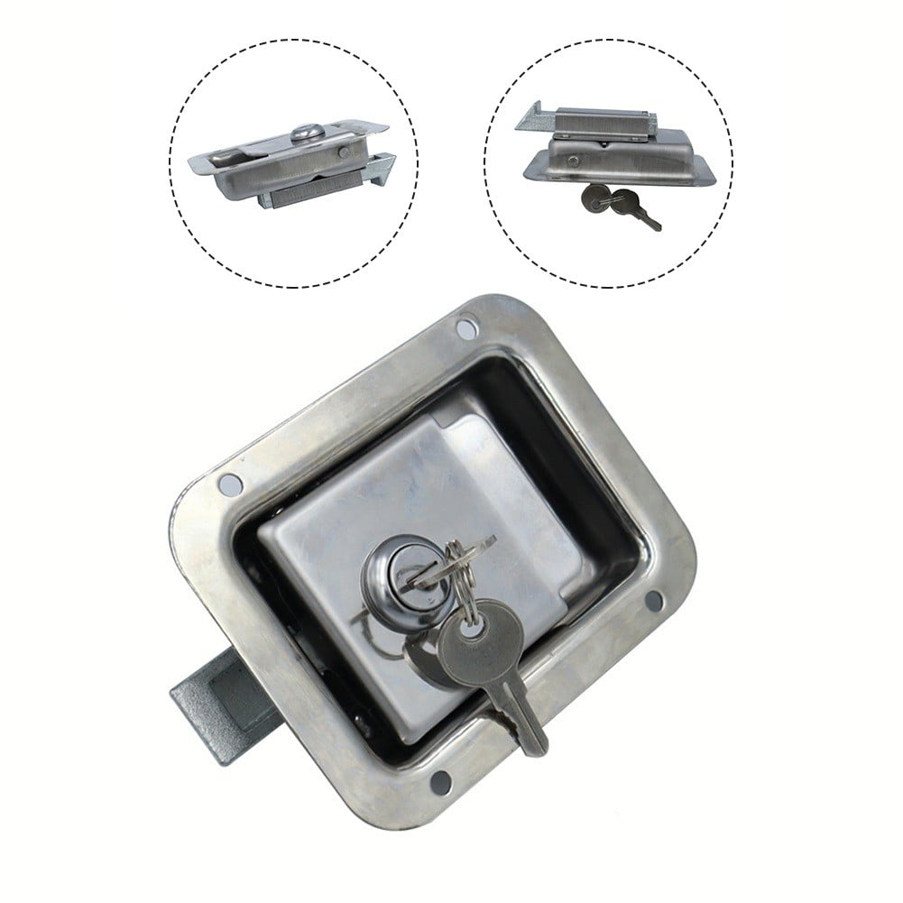 Travel Trailer Lock Stainless Steel Rv Door Latch Heavy Duty Recessed ...