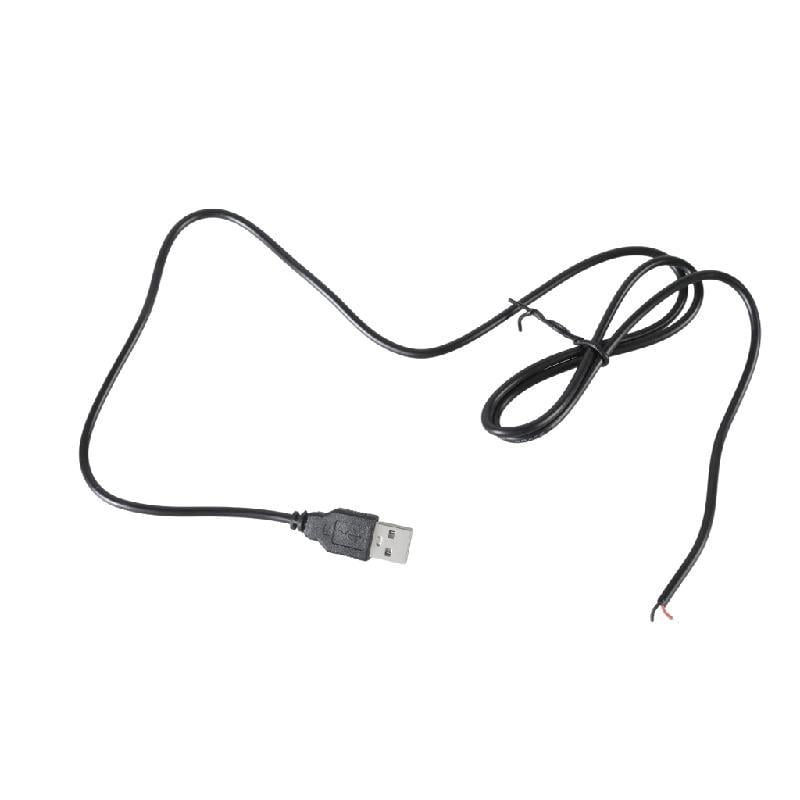 Travel USB Male Charging Cable 2pin Power Soldering Cord 5V 3A Charging ...