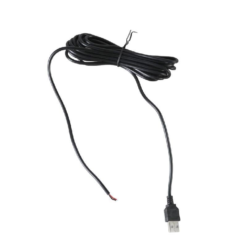 Travel USB Male Charging Cable 2pin Power Soldering Cord 5V 3A Charging ...