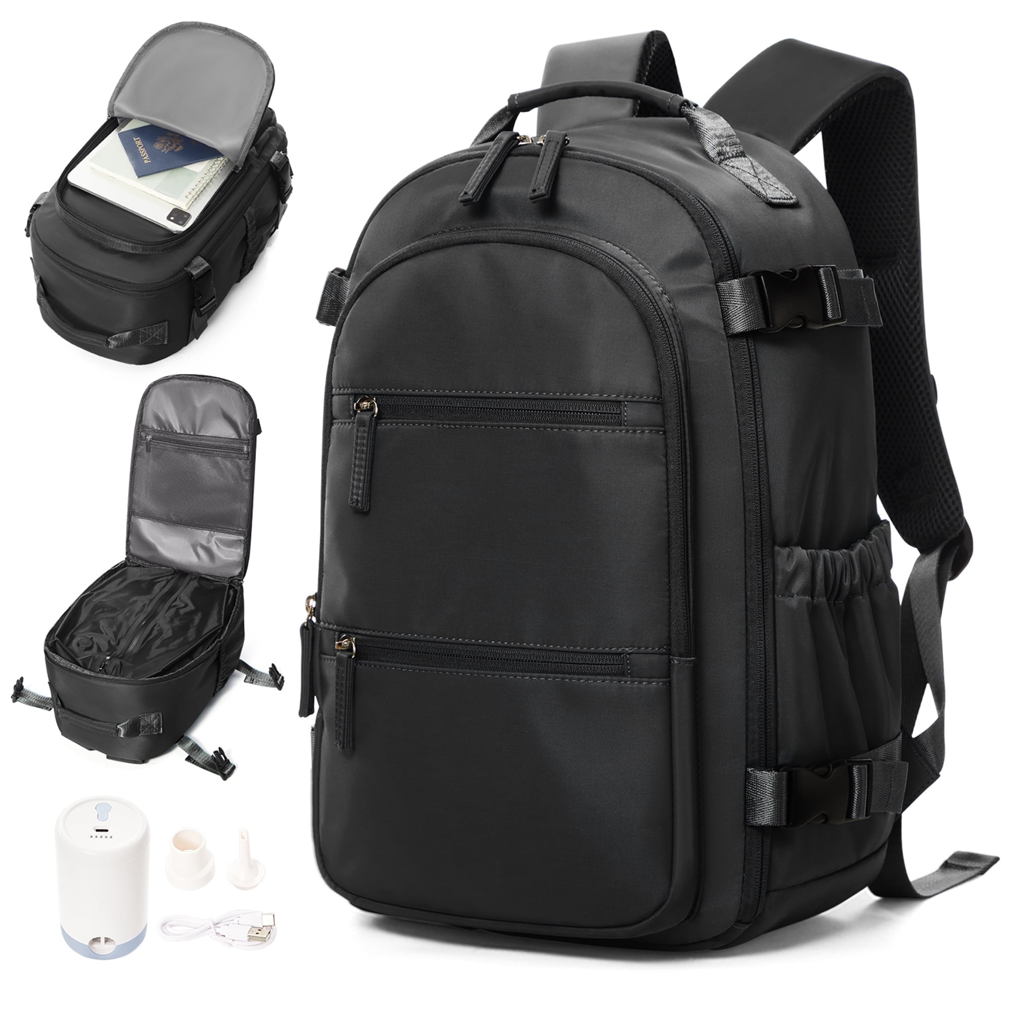 Travel Vacuum Seal Backpack with Compression, Waterproof Backpack with ...