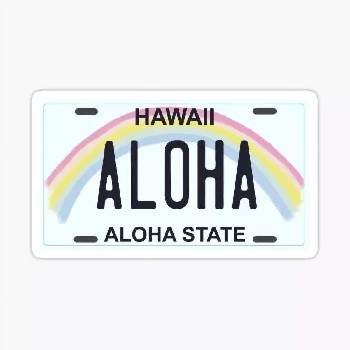 Travel Visit Hawaii Aloha State Island Vacation Destination Sticker ...