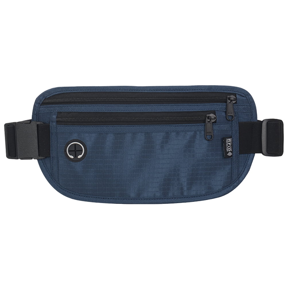 Travel Waist Pack Fanny Pack Anti-Thief Blocking Travel Wallet Passport ...
