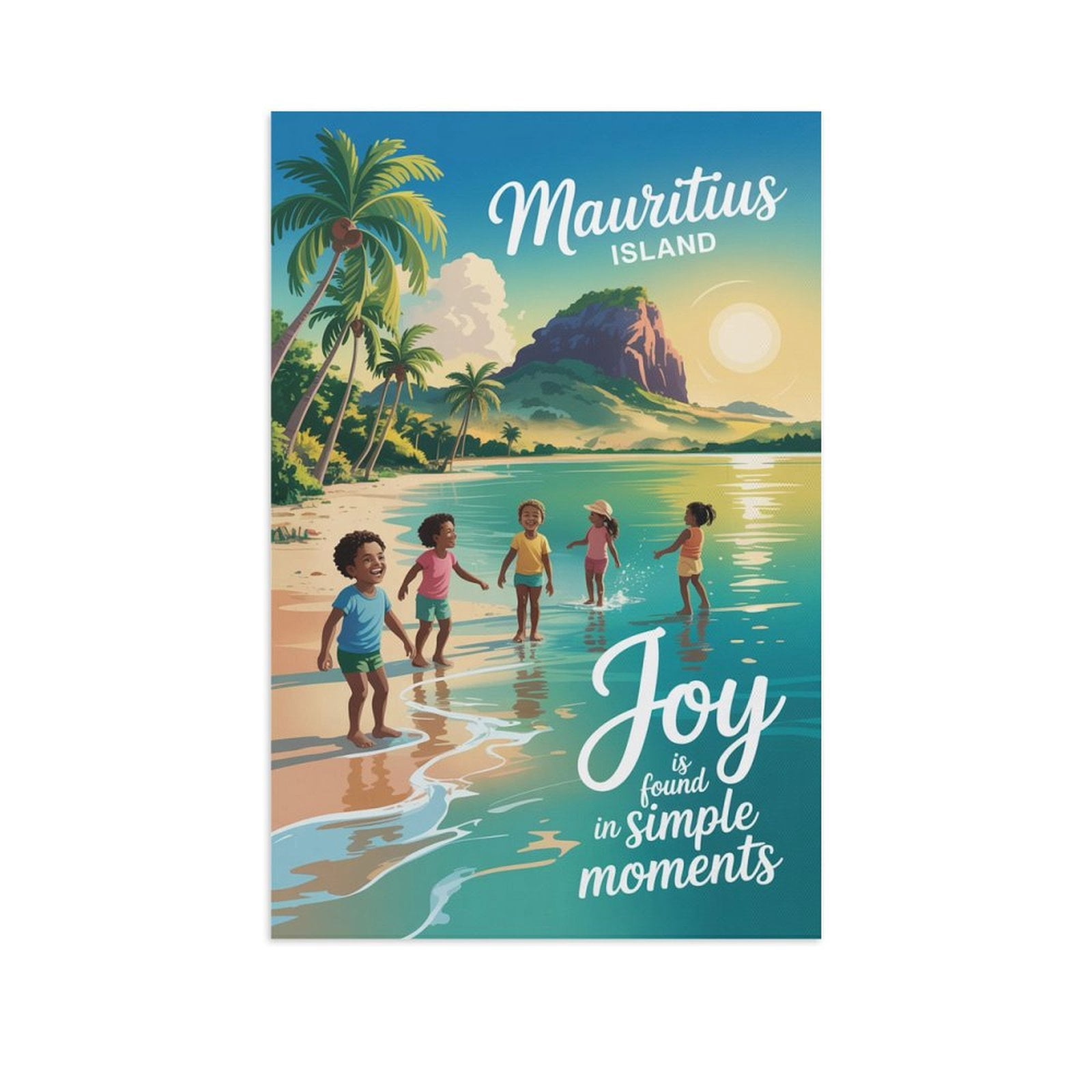 Travel Wall Art Mauritius Island Inspirational Motivational Poster ...