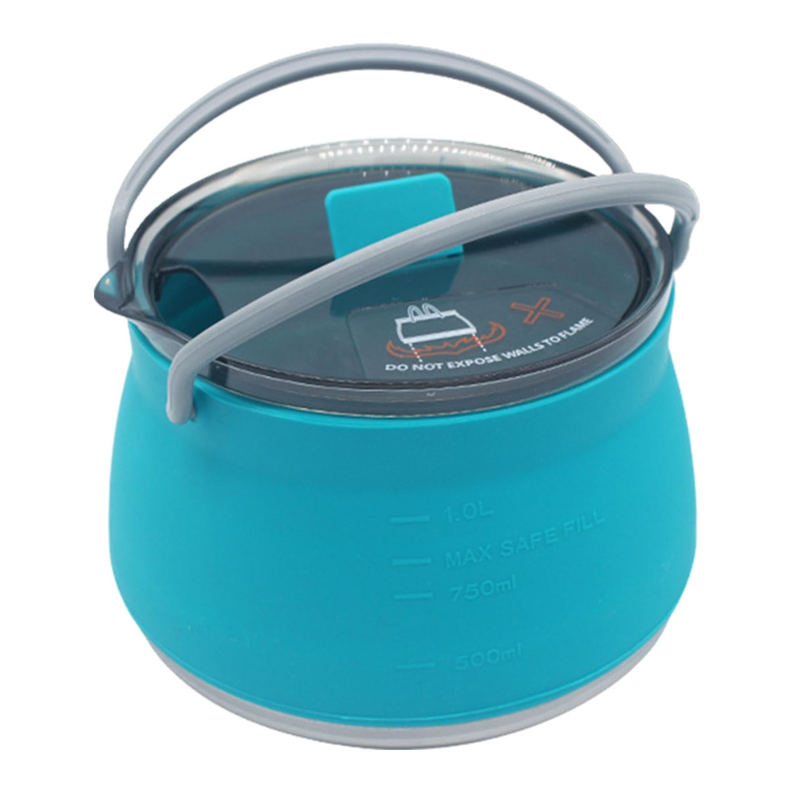 Travel Water Kettle - Soft Silicone Tea Pot | Foldable Kettle ...