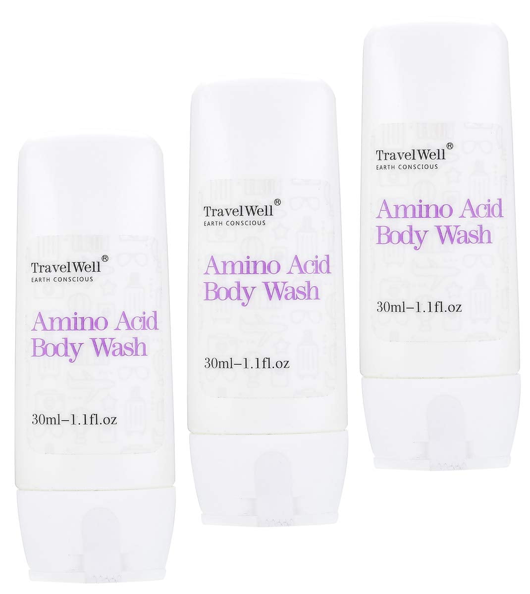 Travel Well Individually Wrapped TGF4 Travel Size Guest Body Wash 1.0 ...