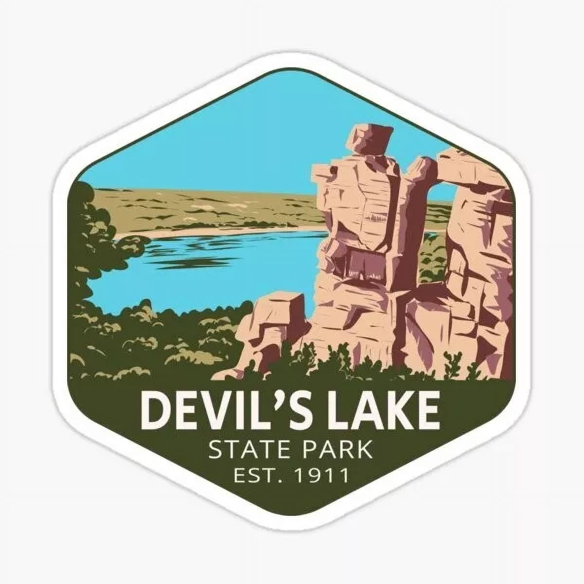Travel Wisconsin Devil'S Lake State Park Usa Destination Sticker Phone ...