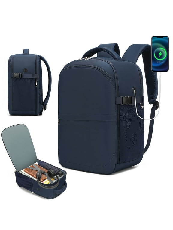 Large Capacity Backpack For Women Men Multiple Pockets And Zippers ...