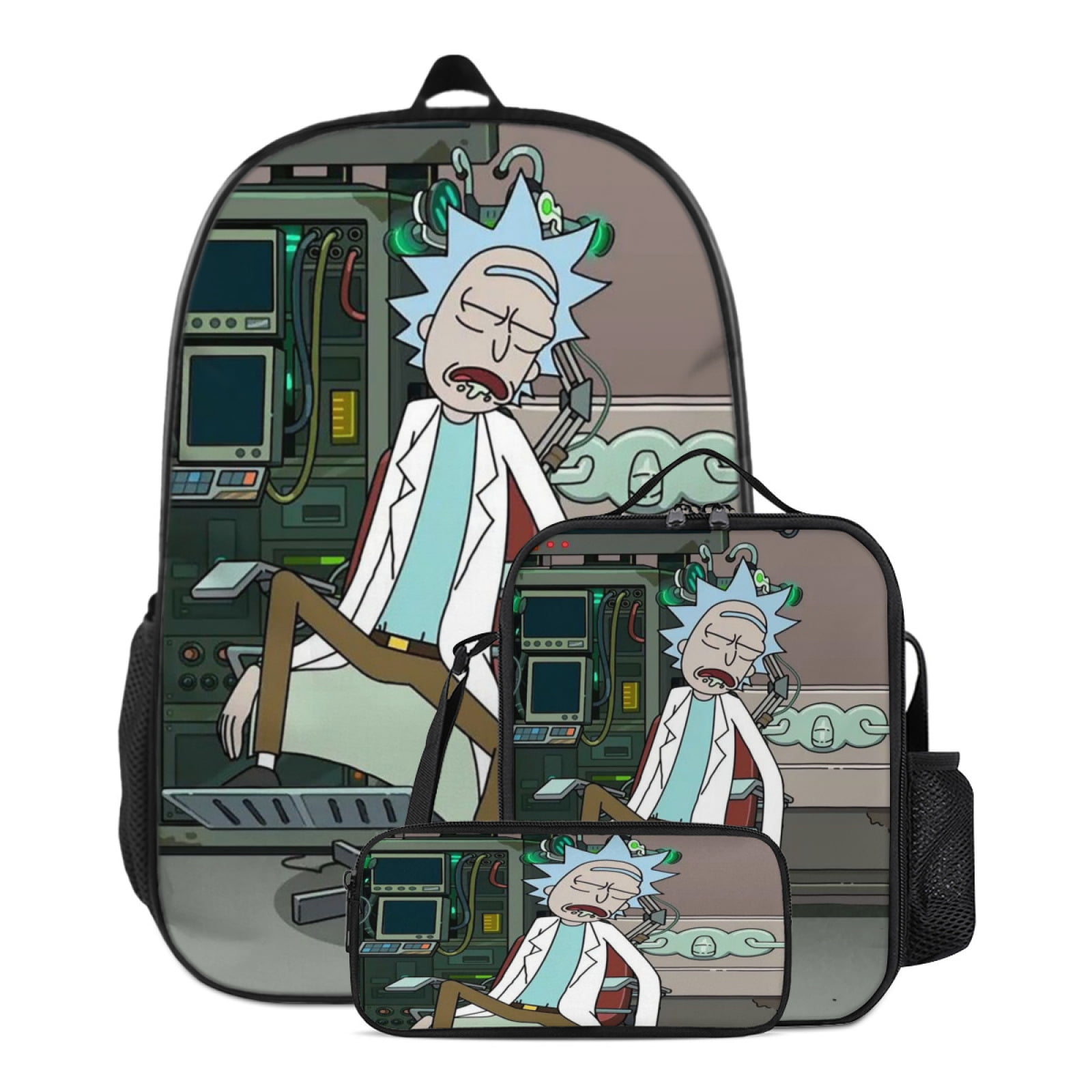 Travel cartoon Rick and Morty Backpack for Adults, Adults Backpack with ...