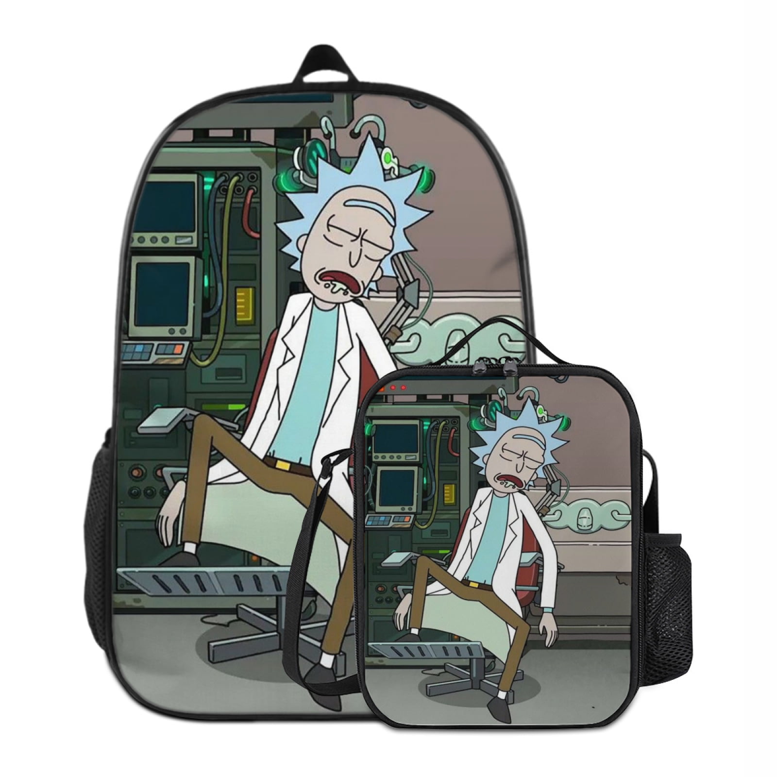 Travel cartoon Rick and Morty Backpack for Adults, Adults Backpack with ...
