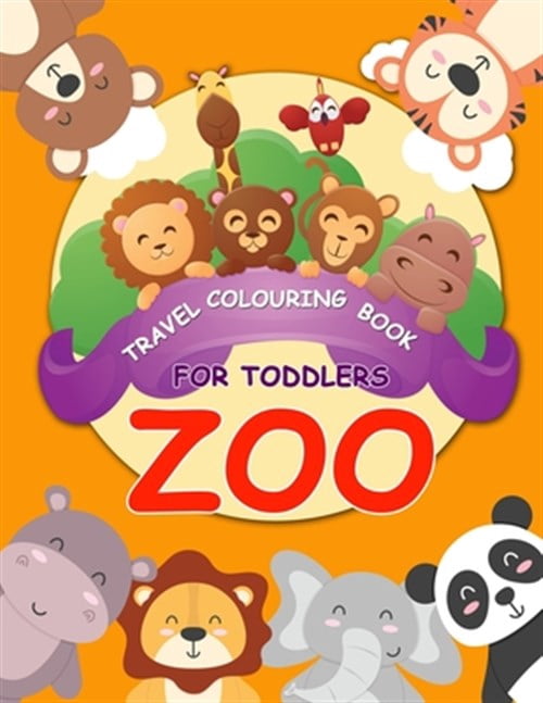 Pre-Owned Travel colouring book for toddlers Zoo: colouring travel kit ...