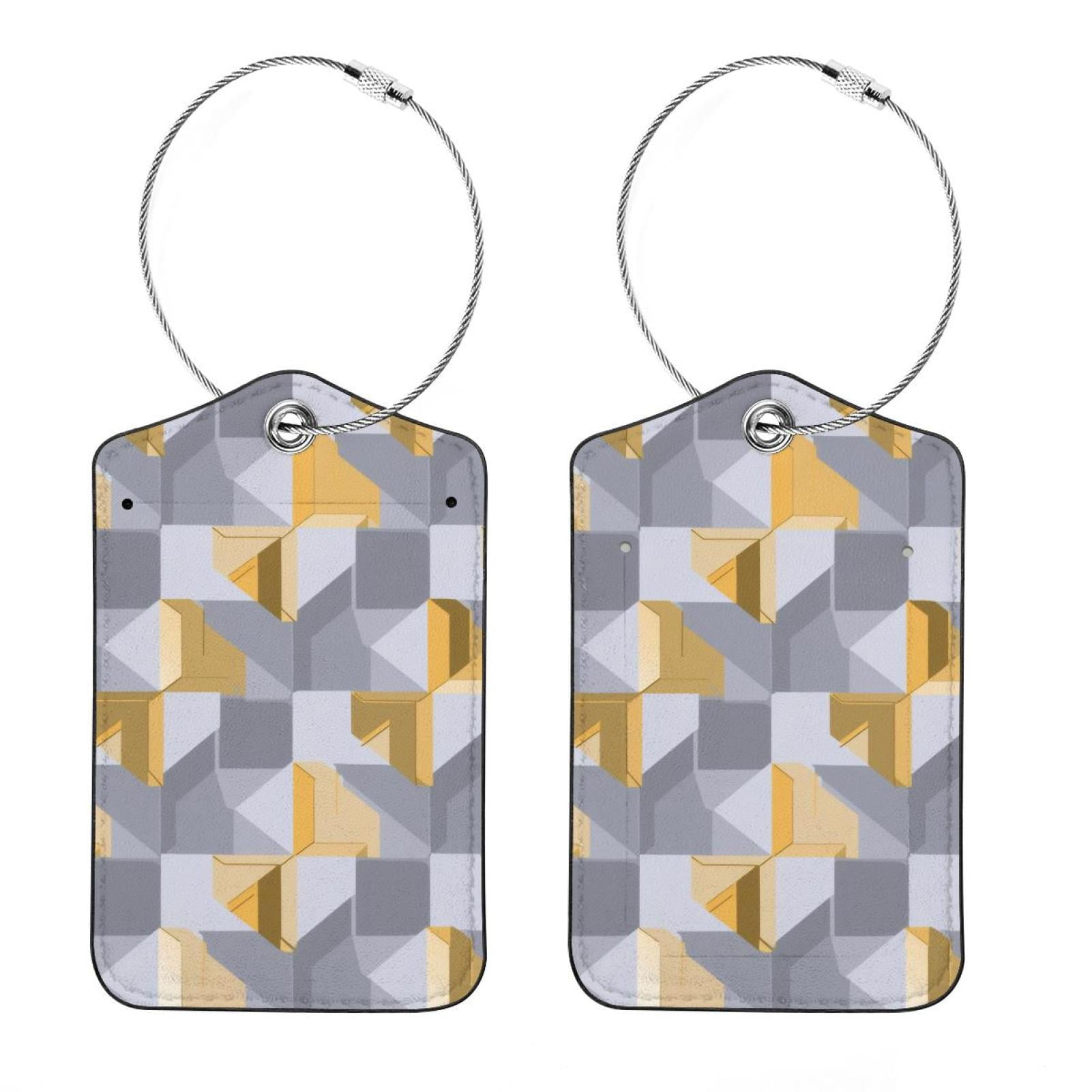 Travel in Confidence: 2Pcs Luggage Tags with Privacy Flap Cover for ...