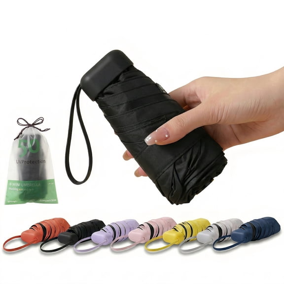 Compact Travel Umbrella with UV Sun Protection, Automatic Open Close ...