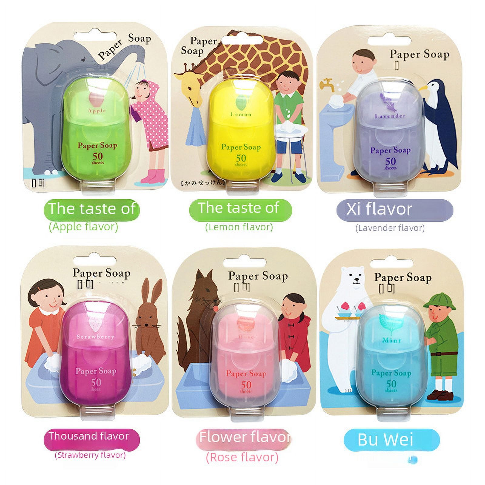 Travel portable Paper soap Paper soap suction card elevator disposable ...