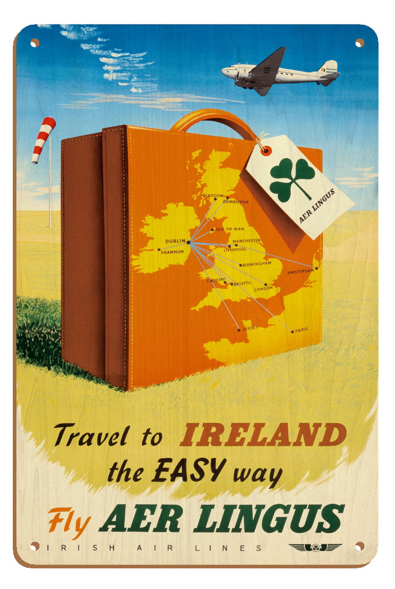 Travel to Ireland the Easy Way - Fly Aer Lingus - Vintage Airline ...
