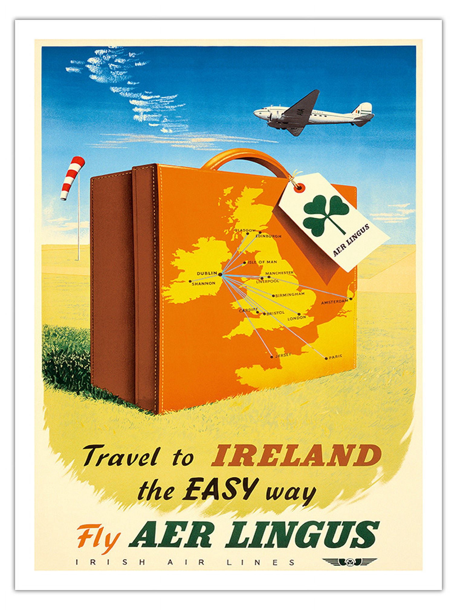 Travel to Ireland the Easy Way - Fly Aer Lingus - Vintage Airline ...