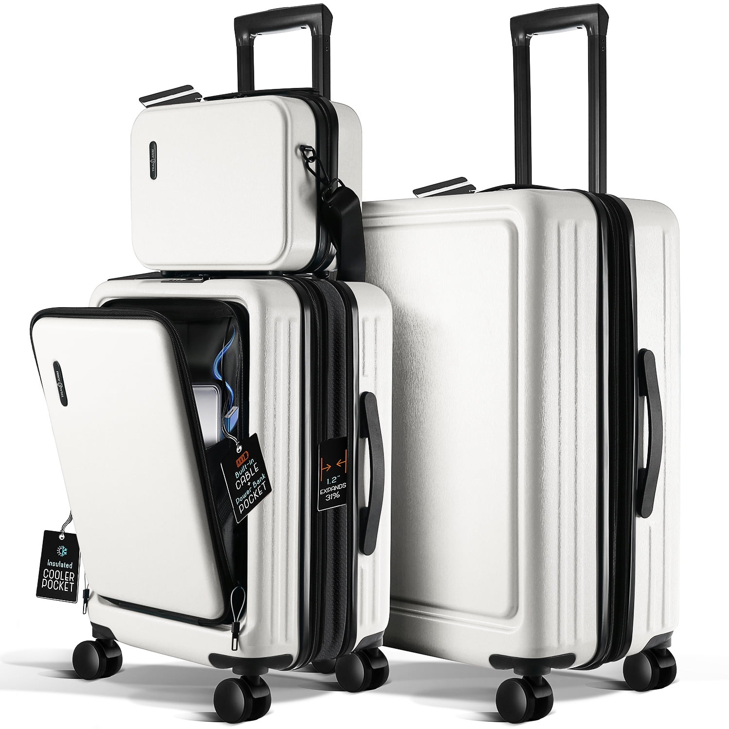 TravelArim Luggage Sets 2 Piece, 22 Inch Carry on Luggage and 24 Inch ...