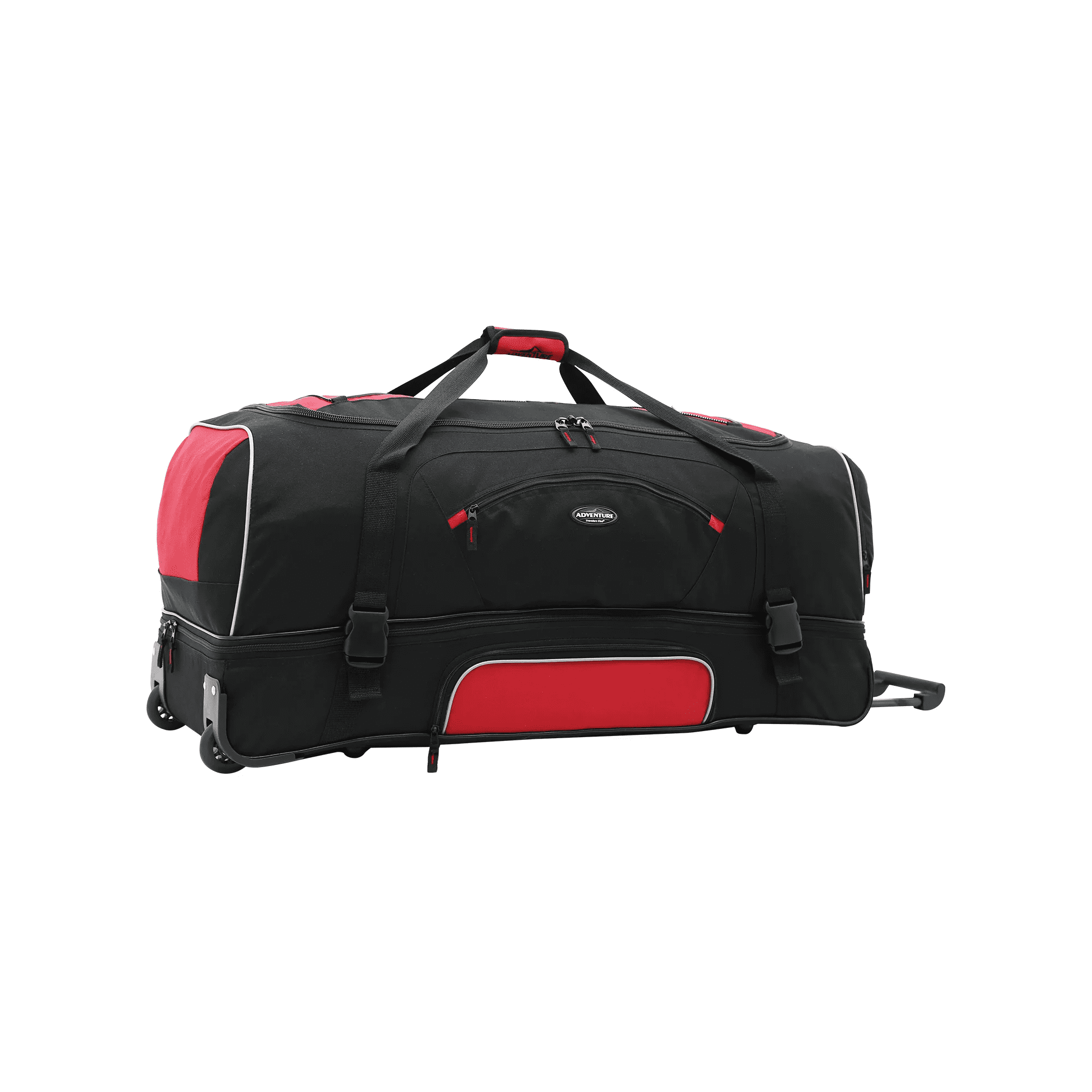Traveler's Club Adventurer Jumbo 36" Drop-Bottom Rolling Travel Duffel ...