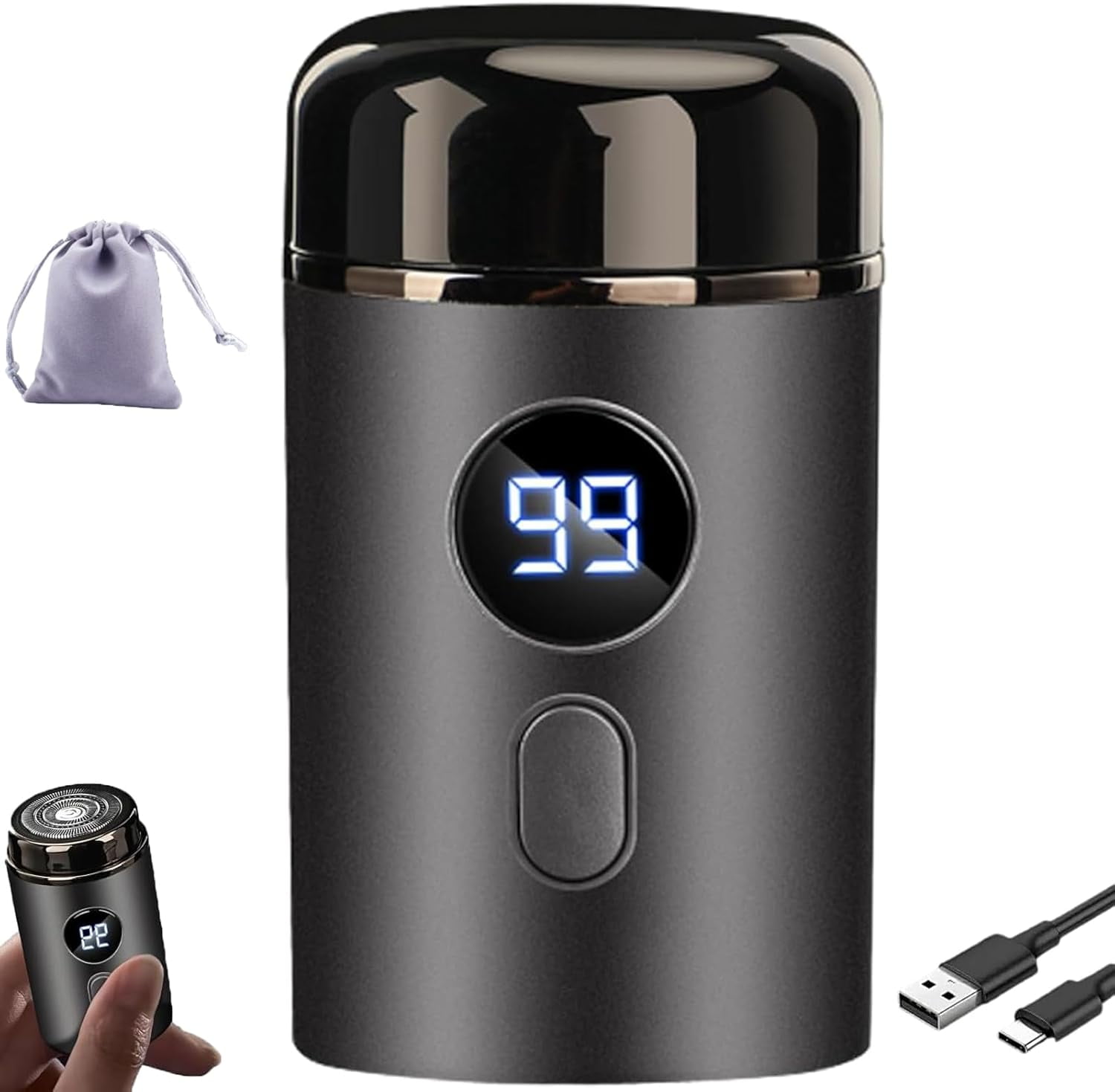 The Traveler's Shaver Ultra-Slim Design, Electric Foil Shavers for Men ...