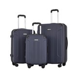 Travelers Club 3-Piece ABS Spinner Expandable Luggage Set with Cup ...