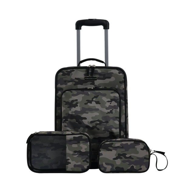 Travelers Club 3 Piece Junior Travel Luggage Set, Camo - Walmart.com