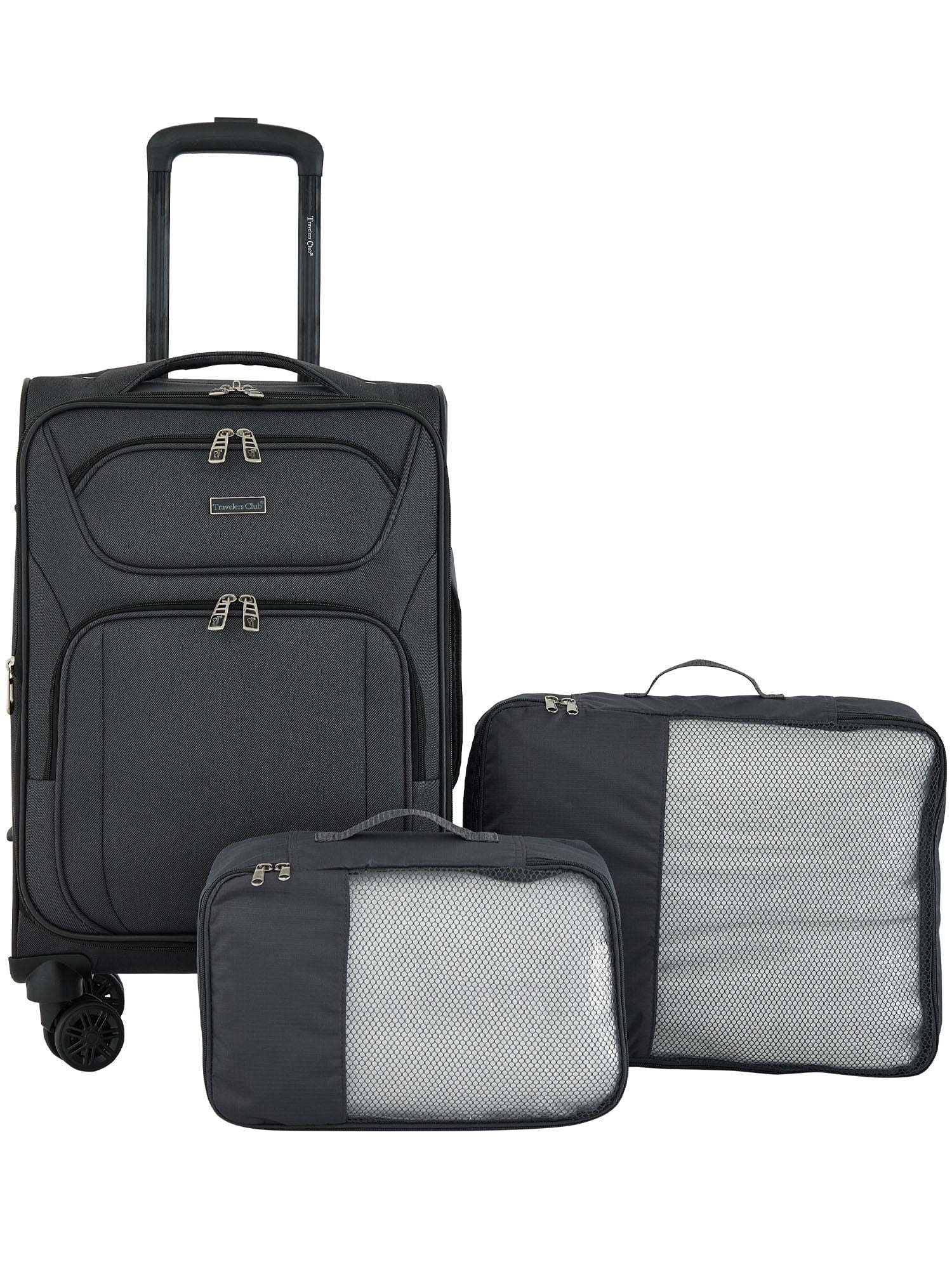 Travelers Club 3-Piece Expandable Rolling Luggage Set with Spinner ...