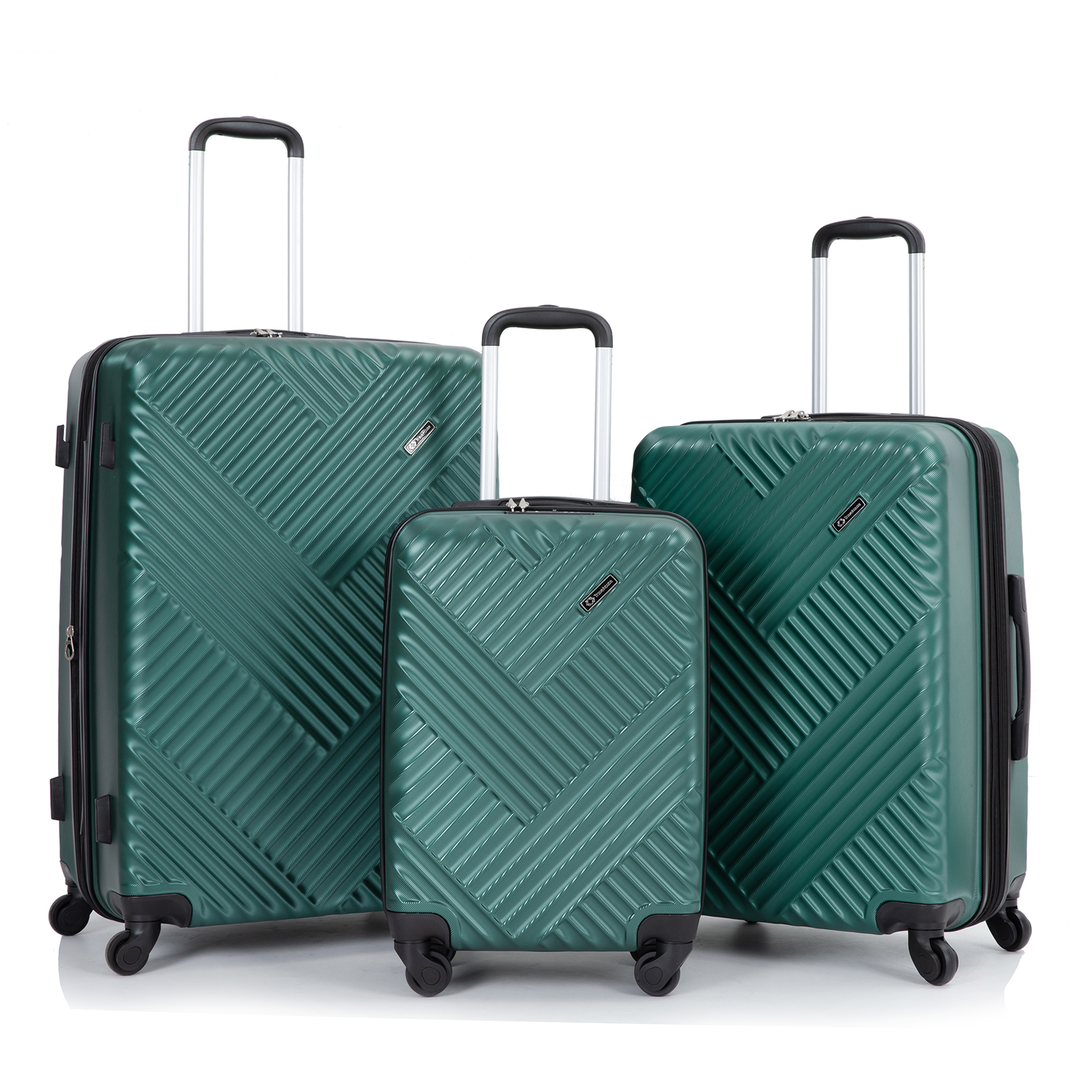 Mia Toro ITALY Accera Hardside Spinner 3 Piece Luggage Set - Walmart.com