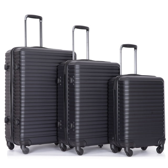 Travelhouse 3-Piece Hardshell Luggage Set, TSA Lock, Spinner Wheels ...