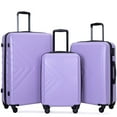 Travelhouse 3 Piece Hardshell Luggage Set Hardside Lightweight Suitcase ...