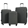 Travelhouse 3 Piece Hardshell Lightweight Suitcase Set, Double Spinner ...