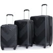 3-Piece Hard Shell Expandable Luggage Sets, ABS Spinner Suitcase with ...