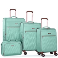 Melalenia - 7 Luggage Sets ABS Hardside Spinner Luggage -With Spinner ...