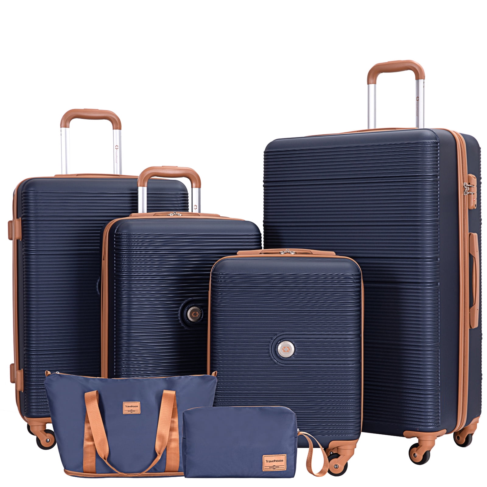 Zimtown 3 Piece Nested Spinner Suitcase Luggage Set With TSA Zimtown 3 Piece Nested Spinner Suitcase Luggage Set With TSA