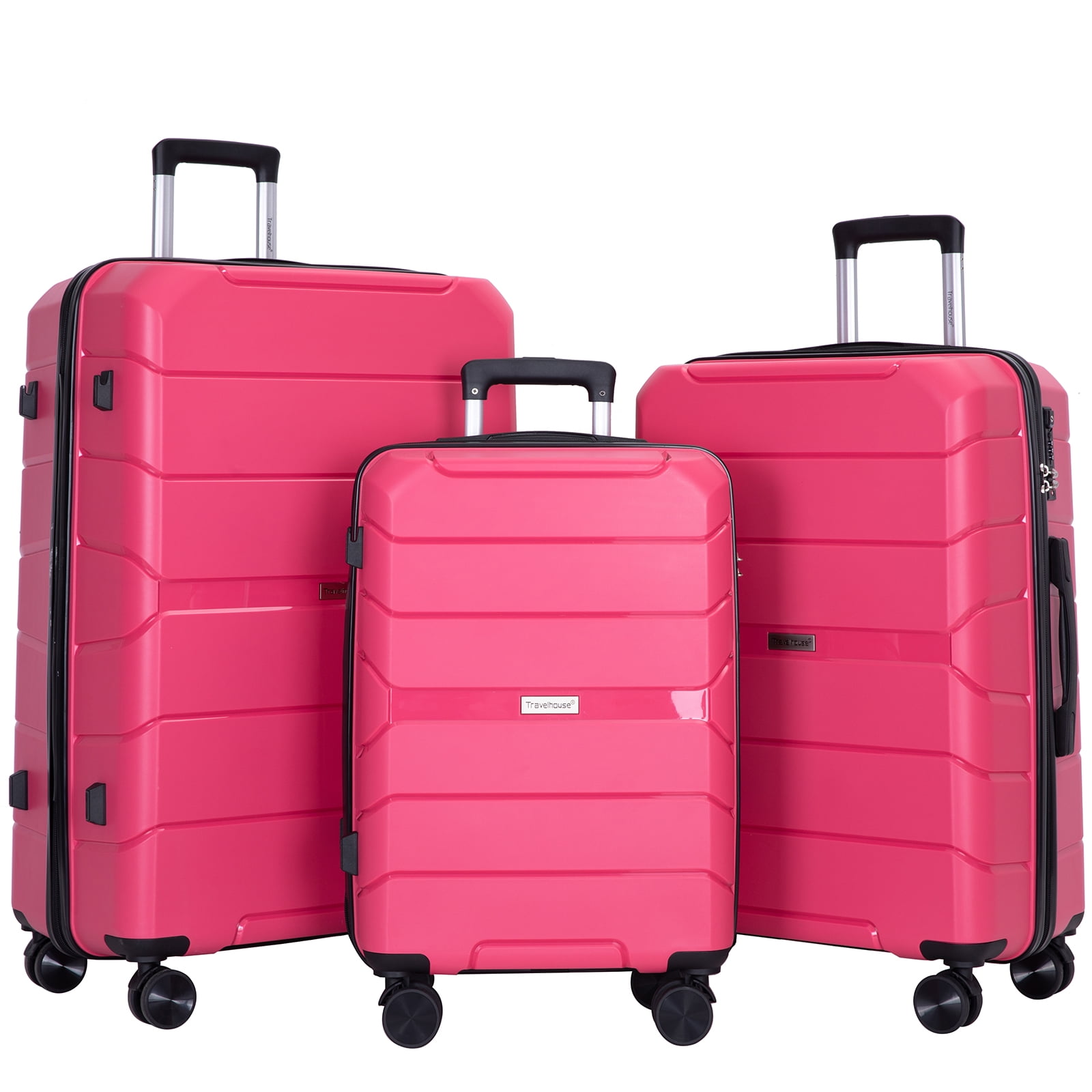 Disney Mickey Mouse 22 Inch Rolling Luggage, Textured Hardshell Carry ...