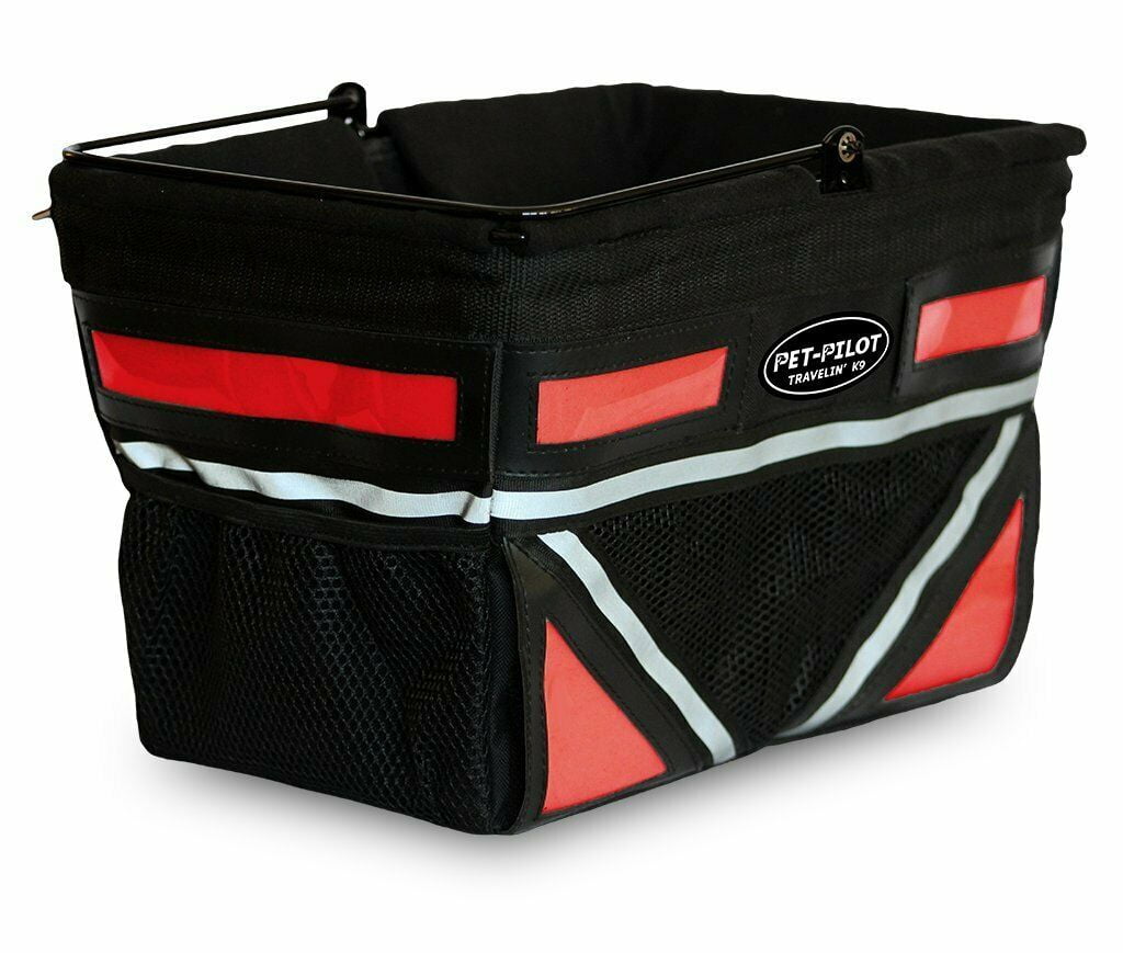 Travelin K9 Pet-Pilot Original Dog Bike Basket Carrier Multi Color ...