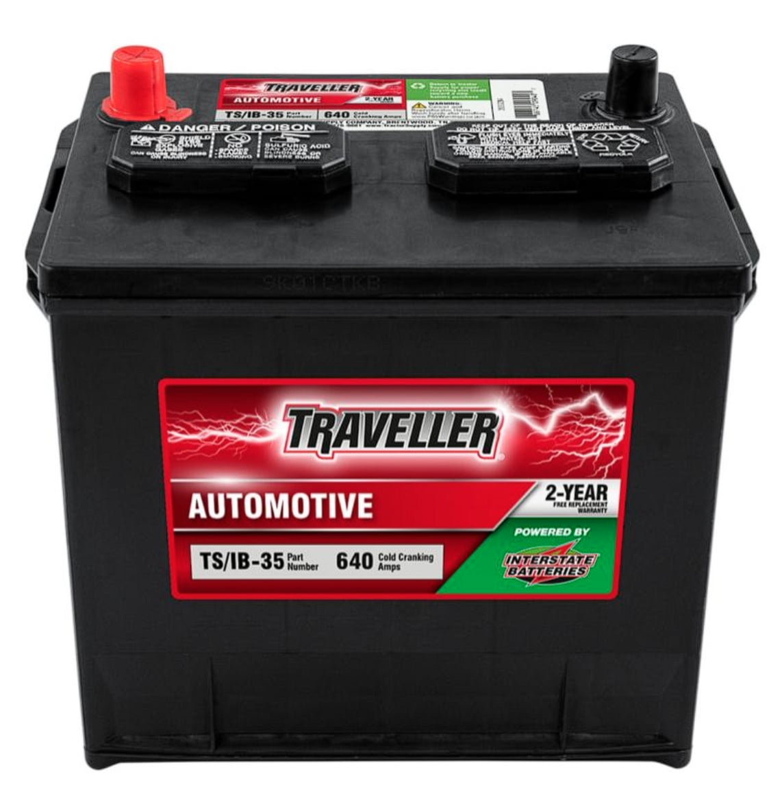 Traveller Powered by Interstate TS/IB-35 Car Auto Battery IB-35 ...