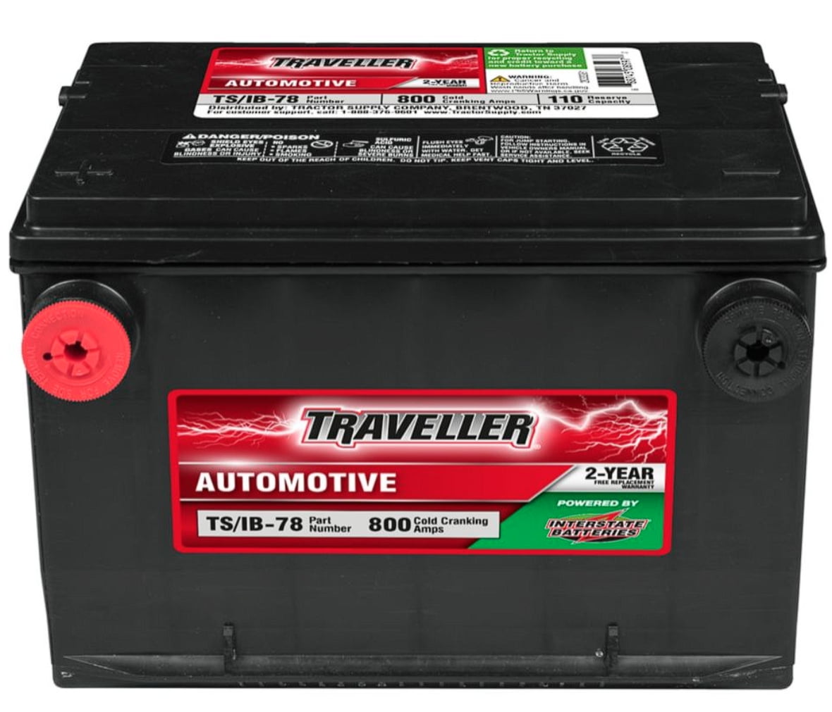 Traveller Powered by Interstate TS/IB-78 Automotive Battery IB-78 ...
