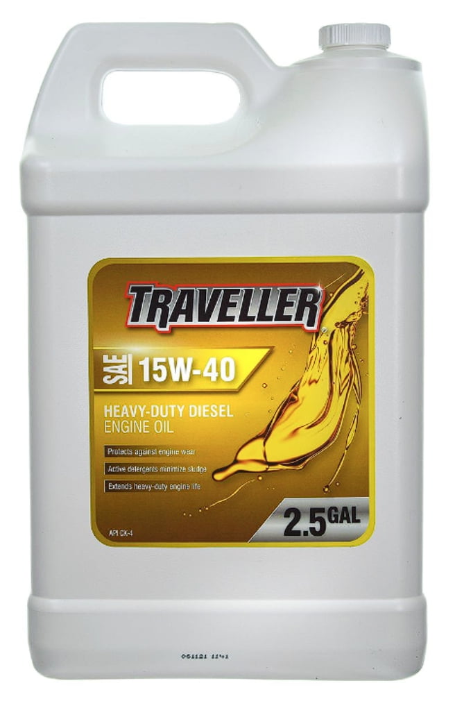 Traveller T8040062 All Fleet Engine Oil SAE 15W-40, 2.5 gal. - Walmart.com