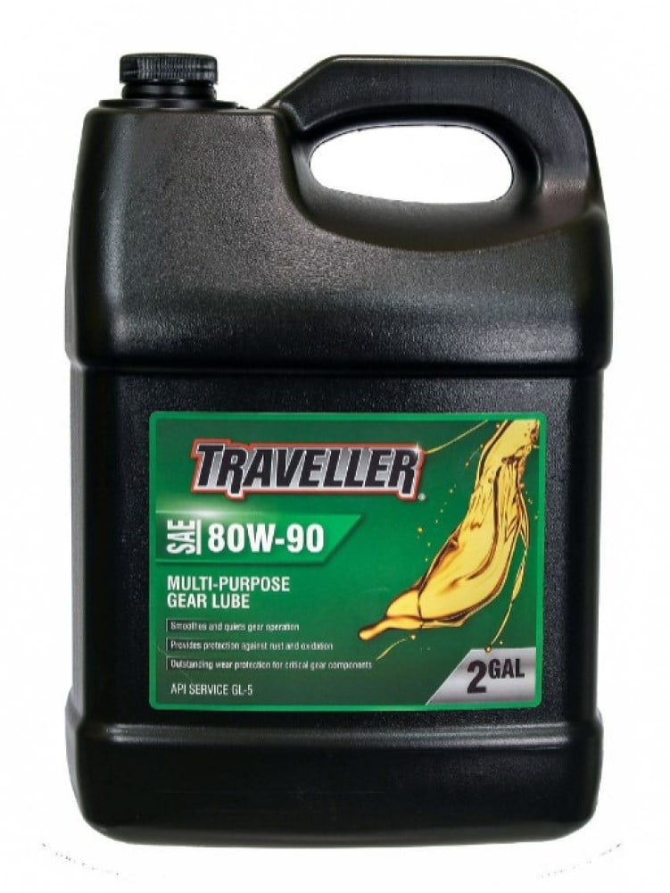 Traveller T805400 2 Gallon Multi-Purpose Gear Lube SAE 80W-90, Protects Against Engine Wear ...