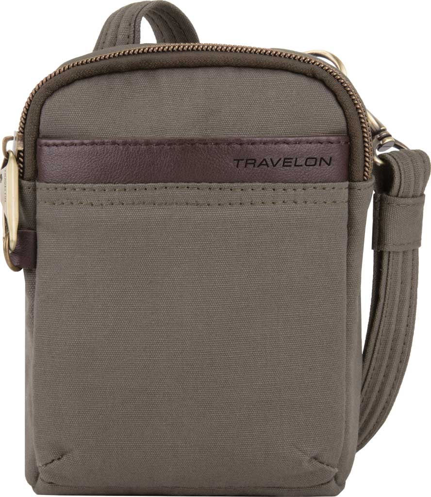 Travelon Anti-Theft Courier Mini Crossbody Cross Body Bag, Stone Gray, One Size - Walmart.com