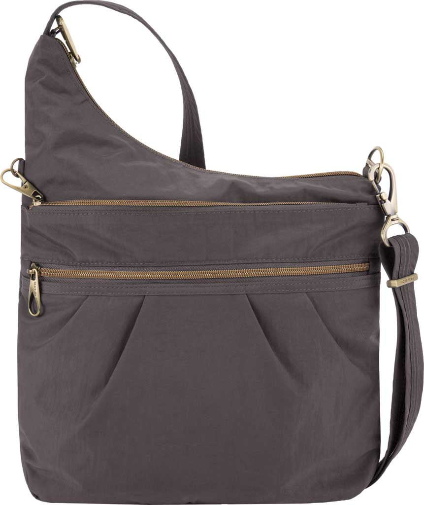 Travelon Anti-theft Signature 3 Compartment Cross Body Bag, Smoke ...