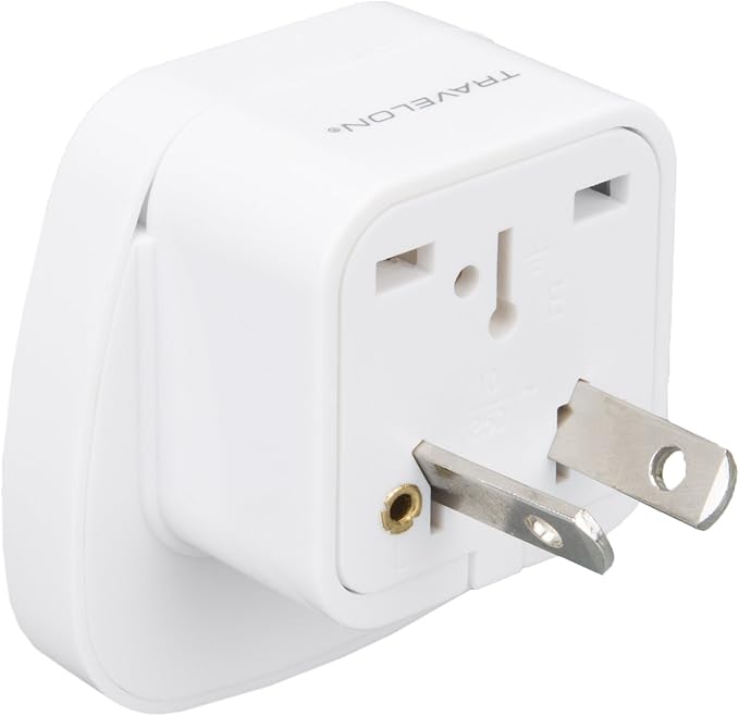 Travelon Australia Grounded Adapter Plug, White, 2 x 2 x 2.25 - Walmart.com