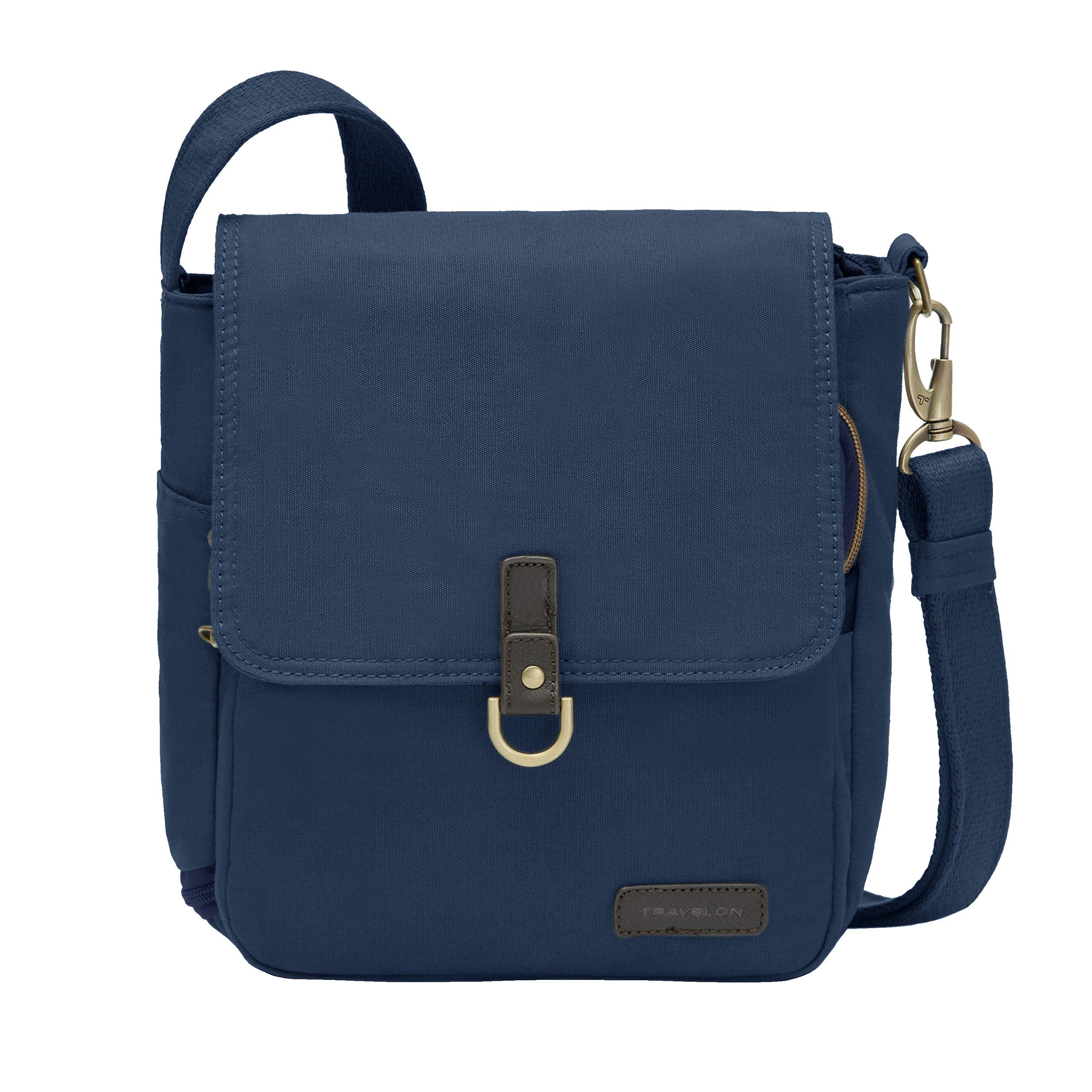 Travelon Crossbody Anti-Theft Courier Tour Bag, Navy, One Size - Walmart.com
