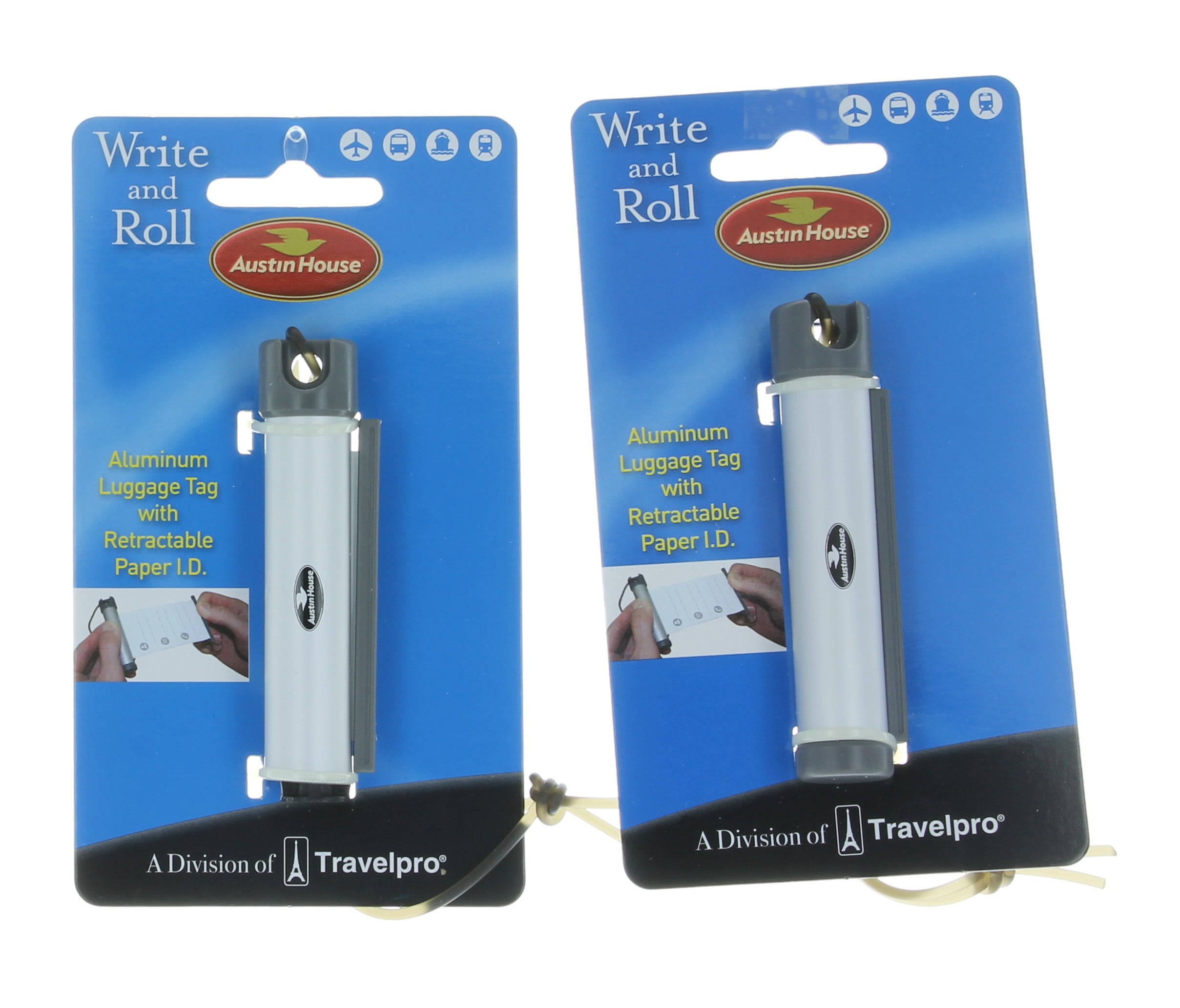 Travelpro Set of 2 Austin House Write & Roll Aluminum Luggage Tag ...