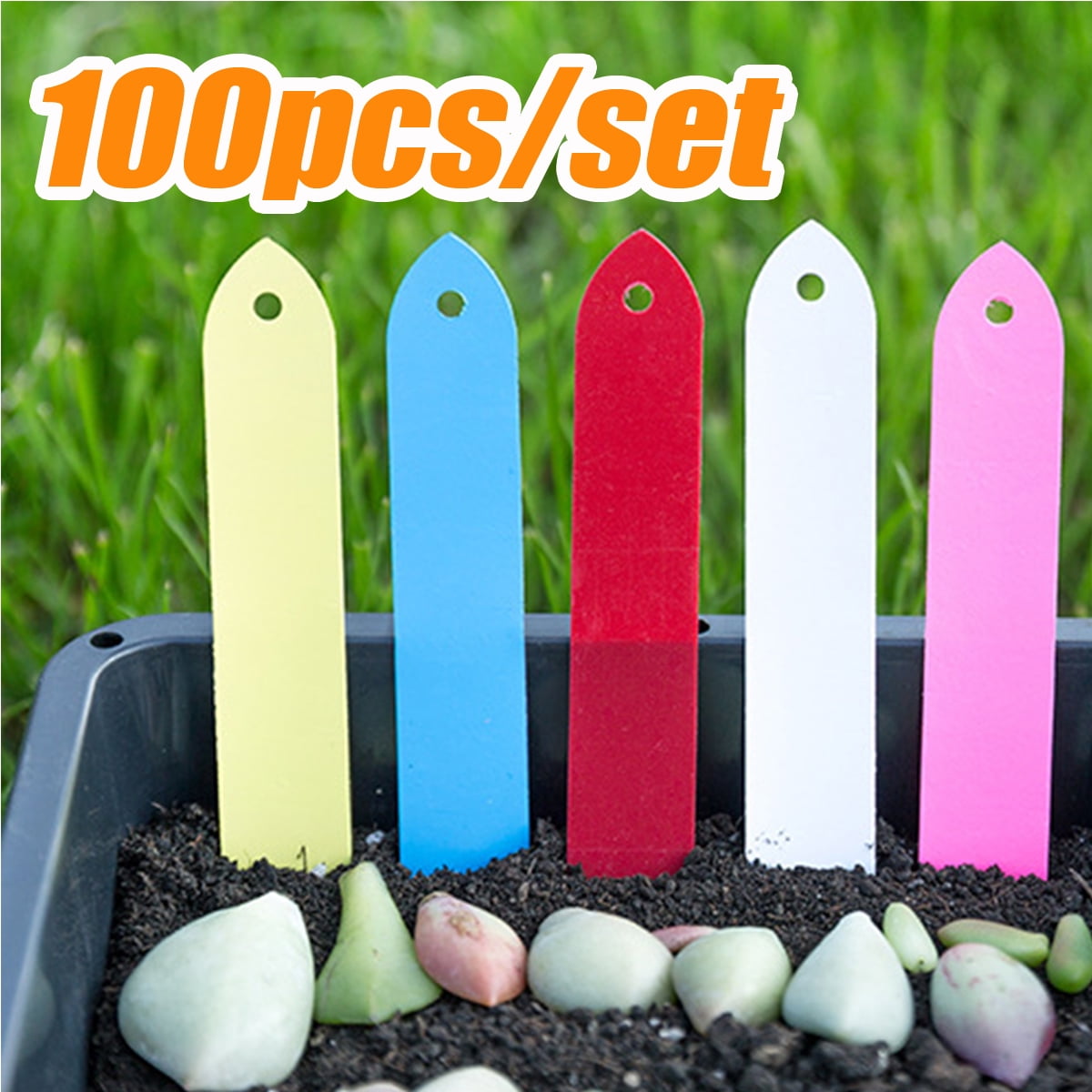 Travelwant 100Pcs Plant Labels,PVC Plant Tags for Nursery Garden ...