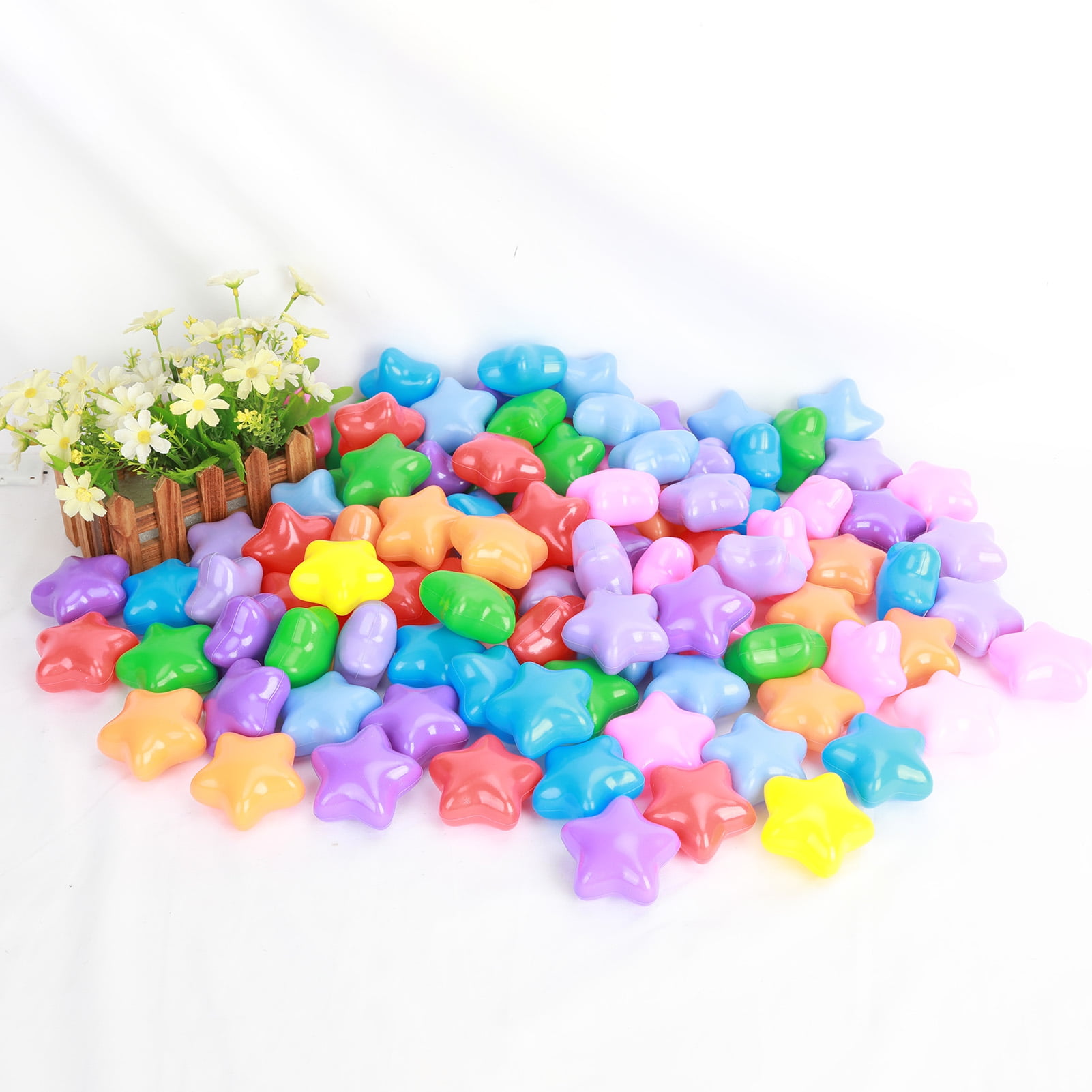 Travelwant 100Pcs Star Ball Pit Balls for Toddlers -100pcs Pentagram ...