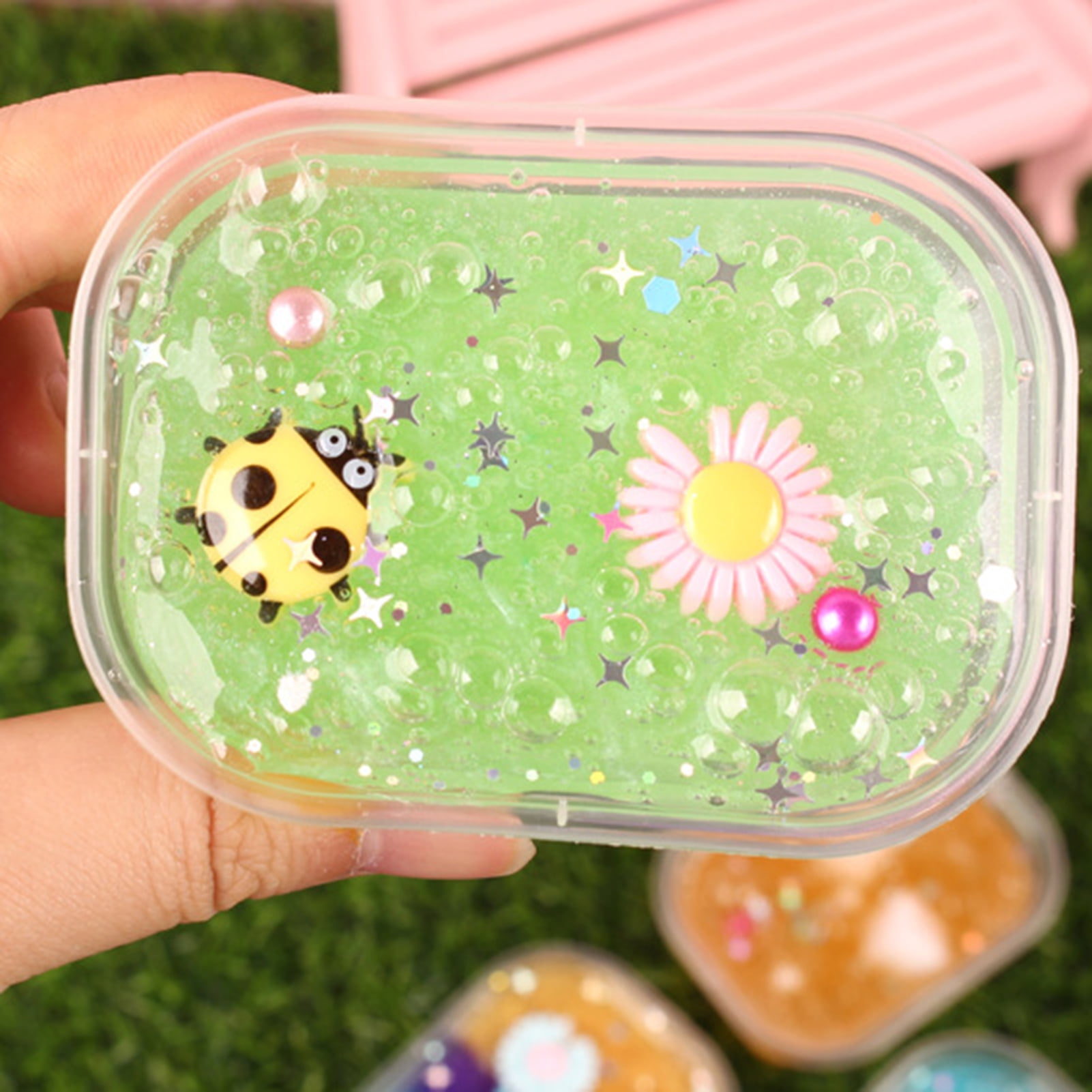 Travelwant 100g Crystal Clear Slime Soft Jelly Clay Slime Non Sticky ...