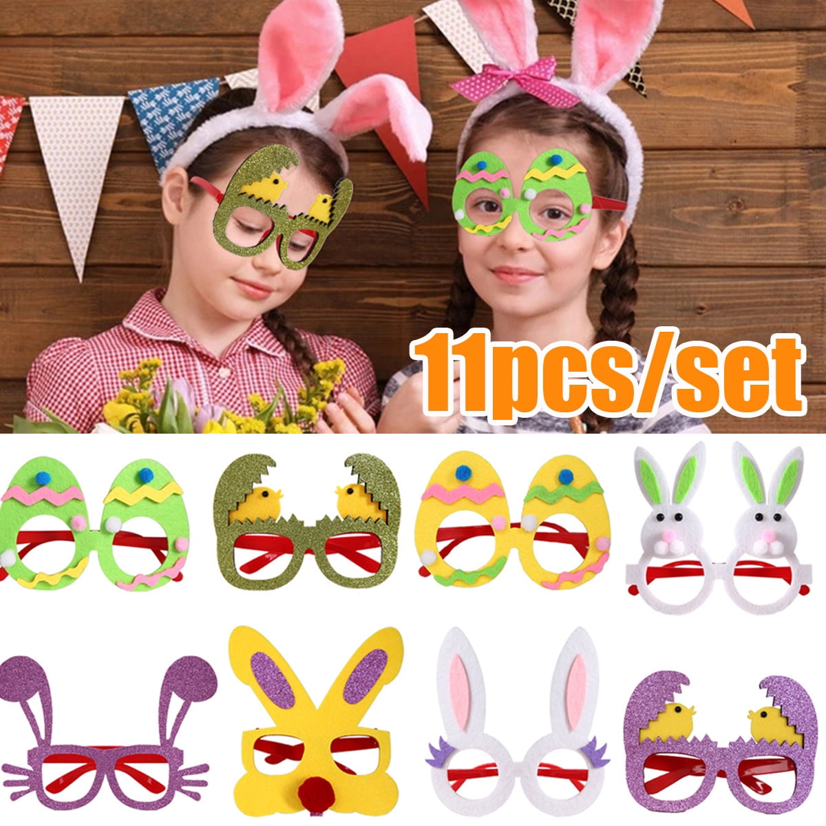 Travelwant 11Packs Bunny Eyeglasses for Easter Easter Bunny Glasses as ...